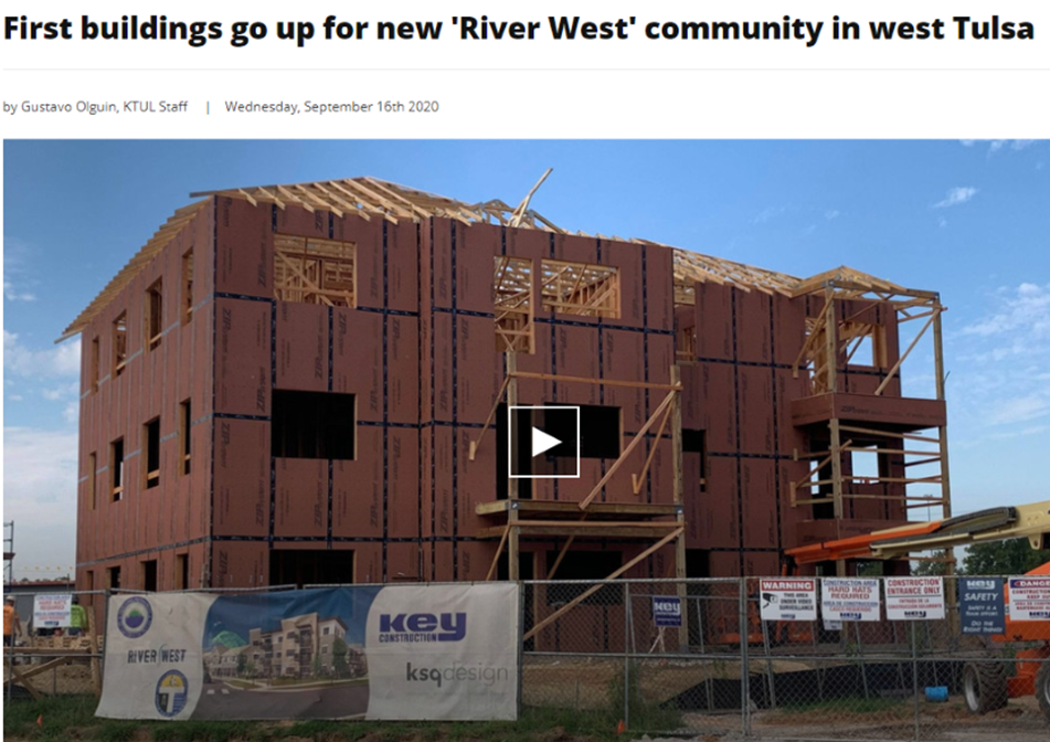 THA in the News: Progress at River West Spotlighted - Tulsa Housing ...